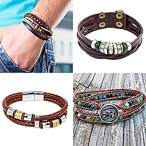 TeeLiy 3MM Flat Genuine Leather Cord - Natural Leather Lacing - Strip Cord Braiding String for Jewelry Making Shoe Lace Braided Bracelets Necklaces Handbags Knife Sheaths Brown (5Yards)