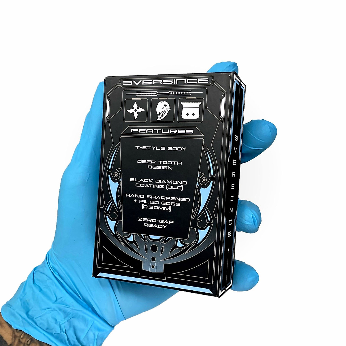 GAMMA+ 3Versince ES4 Deep Tooth DLC Ultimate Trimmer Blade Set with Deep Cutting Blade Fits Hitter, Evo, and Protege Models