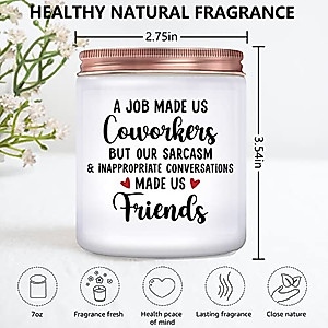 Funny Coworker Gifts for Women Men- Coworker Leaving Gifts- New Job, Going Away, Retirement, Farewell, White Elephant Gifts, Birthday Gift for Co-Worker Friends, Lavender Candles
