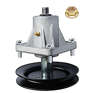 G.Times Outdoor Power Spindle Assembly Replace 918-0660B 618-04137 618-0625B 618-0990B 918-04137 918-0625B with Mounting Screws and Blade Mounting nut, Mounting Holes are Threaded