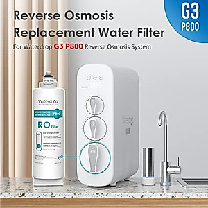 Waterdrop WD-G3P800-N2RO Filter, Replacement for WD-G3P800-W Reverse Osmosis System, 2-year Lifetime, Reduce PFAS