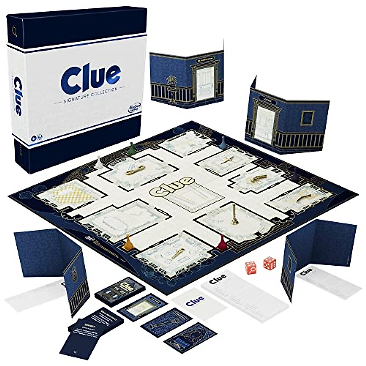 Hasbro Gaming Clue Board Game Signature Collection, Premium Packaging and Components, Family Games for Kids and Adults, Mystery Games for 2 to 6 Players