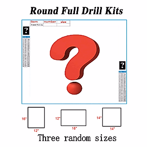 Haocy Mystery Diamond Painting Kit, Random Diamond Art Kit for Adults, 5D Paint with Diamond Full Drill for Gift, Wall Dcor