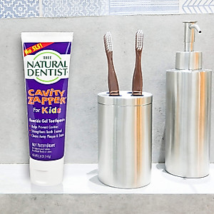 New Packaging Cavity Zapper Natural Dentist Kids Fluoride Toothpaste Prevent Cavities Remineralize Teeth Strengthens Enamel Remove Plaque Stains (Pack Of 2)