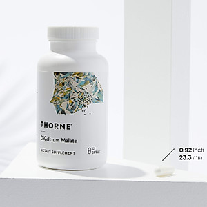 Thorne Calcium - (Formerly DiCalcium Malate) - Chelated Calcium for Enhanced Absorption with DimaCal for Bone Density Support - 120 Capsules