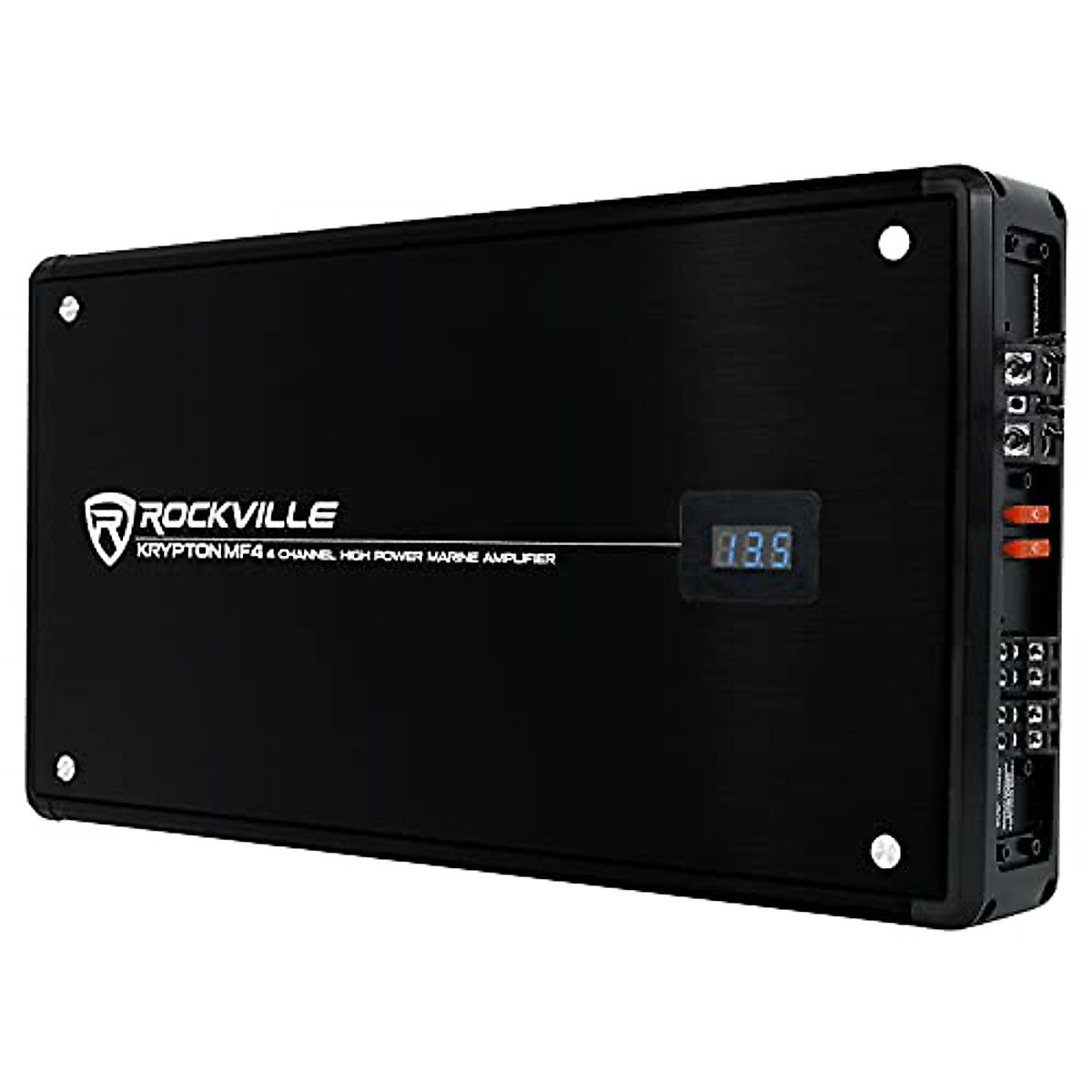 Rockville Krypton MF4 2400w Peak / 600w RMS 4 Channel Marine Amplifier Boat Amp