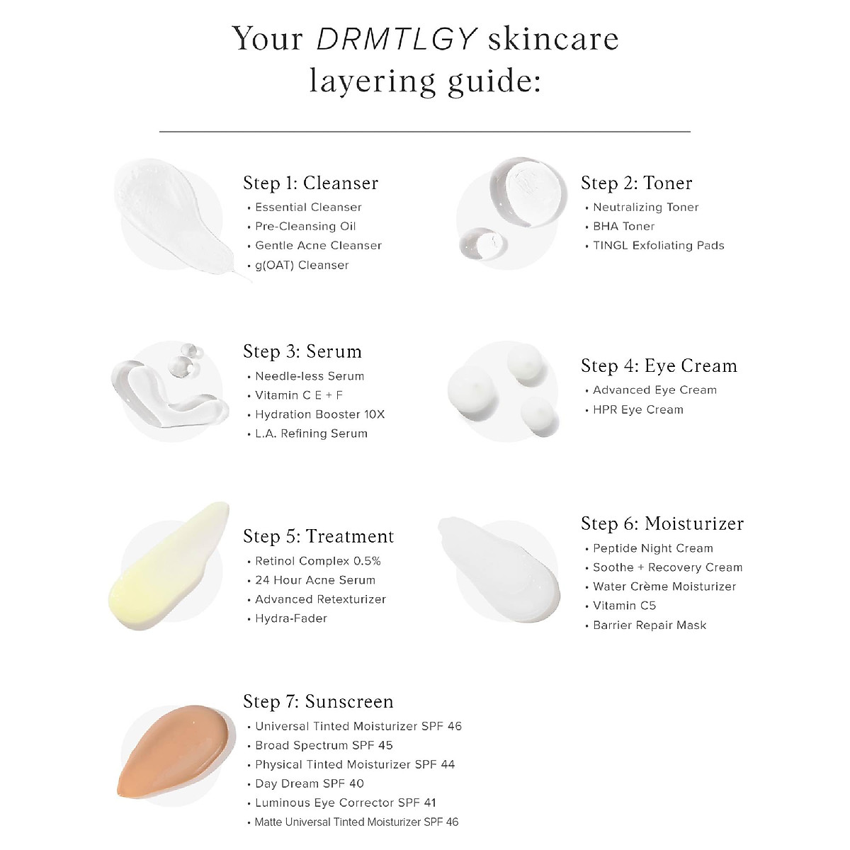 DRMTLGY Peptide Night Cream Face Moisturizer. Fragrance Free and Oil Free Hydrating Facial Moisturizer for All Skin Types. 2.1 oz