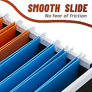 SUPERJARE File Box for Hanging Files, Set of 2, Storage Office Box with 60 lbs Weight Capacity, Filing Box with Durable MDF Board & Linen Fabric, File Storage Organizer for Letter/Legal - Black