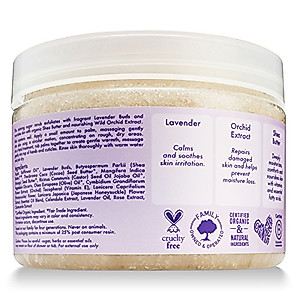 Shea Moisture Lavender & Wild Orchid Hand & Body Scrub 12 Ounce (U-BB-2934)