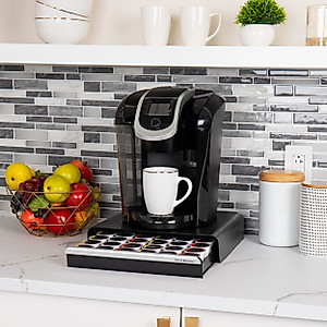 Mind Reader Hero Coffee Pod Drawer, One Size, Black