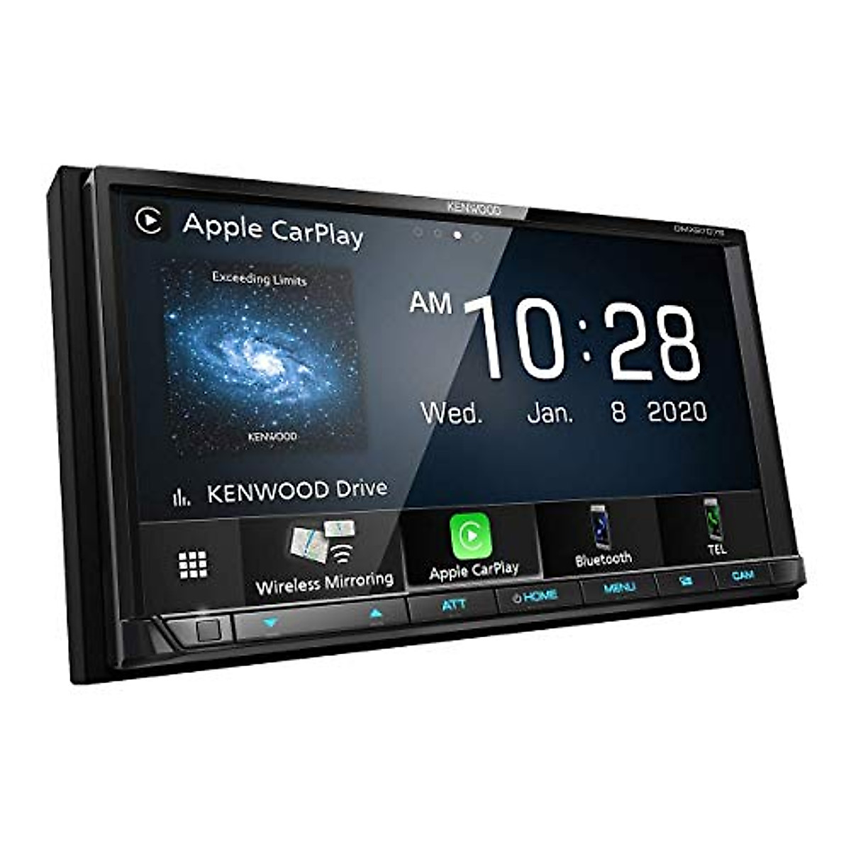 KENWOOD DMX9707S 6.95-Inch Capacitive Touch Screen, Car Stereo, Wired and Wireless CarPlay and Android Auto, Bluetooth, AM/FM Radio, MP3 Player, USB Port, Double DIN, 13-Band EQ, SiriusXM