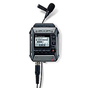 Zoom F1-LP Lavalier Body-Pack Recorder, Audio for Video Recorder, Records to SD Card, Battery Powered, Includes Lavalier Microphone & Zoom CBF-1LP Carrying Case for F1-LP and Accessories