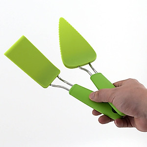 J56JIW2jjsim 1 Pcs Dessert Servers Cake Transfer Pizza Spade Spatula Nylon & Stainless Steel Material 2 Styles Choose for Pizza Cake Baking