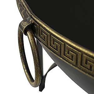 Sunnydaze 26-Inch Diameter Contemporary Steel Outdoor Wood Burning Fire Bowl with Handles and Spark Screen - Outside Metal Backyard Bonfire Patio Fire Pit