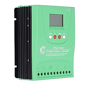2800W Wind Solar Hybrid Charge Controller, Auto 24V/48V Battery MPPT Hybrid Wind Solar Controller with LCD Display and Free Dump Load Accurate, 1600W Wind and 1200W Solar Panel(GPI48220)