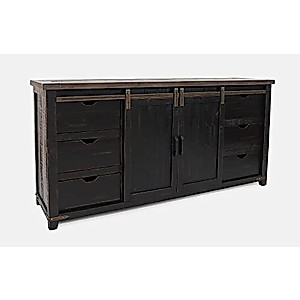 Jofran Madison County Reclaimed Pine Farmhouse Hutch Server