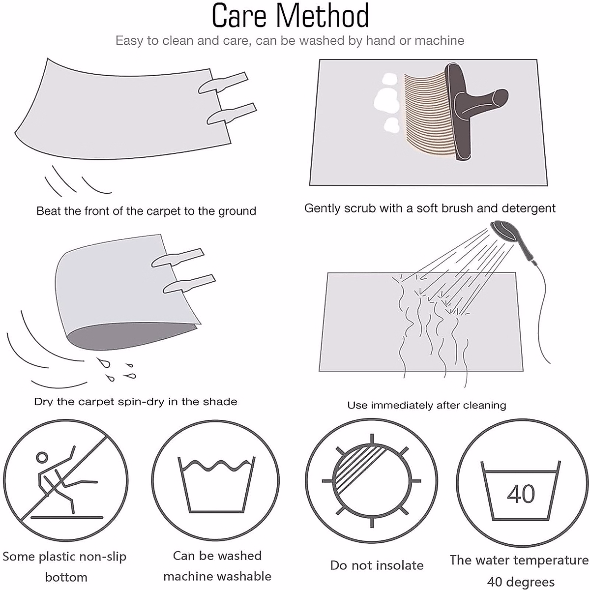 White Black Gold Pattern Area Rugs, Marble Luxury Fashion Floor Carpet for Bedroom, Non Slip Washable Office Rug for Living Room Dining Room and Office 6' x 9'