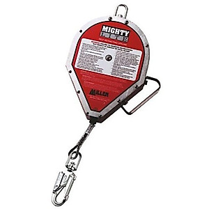 Miller Honeywell 20' polyester webbing (1'') lifeline w/carabiner & tagline. Includes connectors with 3,600-lb. rated gates. RL20P-Z7/20FT