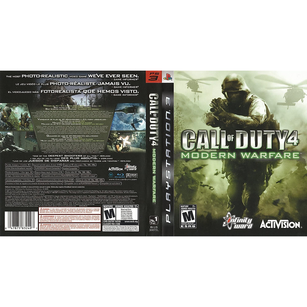 Call of Duty 4: Modern Warfare - Playstation 3 (Renewed)