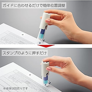 Kokuyo One-Patch Stamp Replacement Sticker, One Patch Hole Reinforcer Sticker Refill, 10 Rolls of 200 Stickers, 2000 Reinforcement Stickers, Japan Import (TA-PS3X5N)