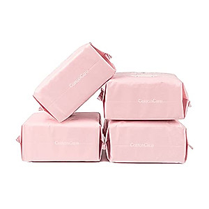 COTTONCARE Baby Dry Wipe,100% Cotton,dry wipe cotton tissues,baby sensitive skin,taking care of baby skin,7.9 x 4.7 in 6-Pack (600 Count)