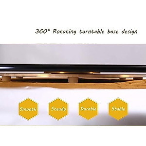 Dining Table Turntable Lazy Susan Rotating Tray, Tempered Glass Turntable Round Dining Table Serving Plate, for Kitchen Party Family Dinners Large Serving Plate ( Color : Gris , Size : 100cm (39inch)