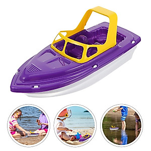 Zerodeko Plastic Race Boat Toy, Bath Boat Toy Kids Shower Bathing Toys Floating Bath Toy Boat Boat Pool Toy for Kids, Birthday Gift, Pretend Play