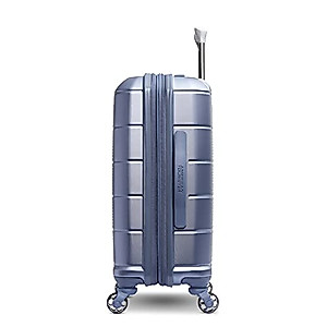 American Tourister Stratum 2.0 Expandable Hardside Luggage with Spinner Wheels, Slate Blue, Carry-on