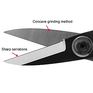 Sharp Leather Scissors, Adult Scissors All Purpose, Fabric Scissors Heavy Duty, Left Handed Scissors for Office, Sewing Scissors for Fabric Cutting