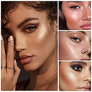 Polvo De Hadas Body Shimmer Glitter Highlighter Powder Makeup,High Gloss Sparkle for Face Body Hair,Create The Most Sparkly And Attractive Glitter Makeup - Pearl White