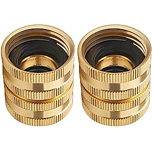 2 Packs 3/4" Hose Connectors,Double Female Garden Hose Adapters Garden Hose Fittings and Adapters