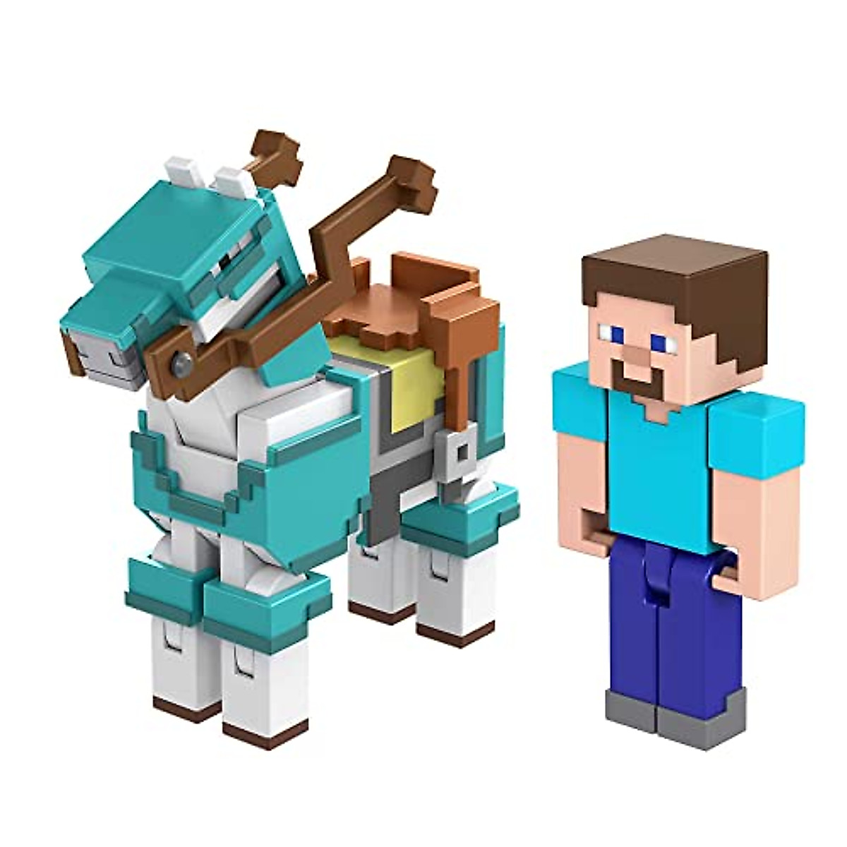 Mattel Minecraft Action Figure 2-Pack with Skeleton & Trap Horse Collectible Figures & Accessories, 3.25-in Scale Toy Set