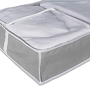 DII Breathable Under-the-Bed Soft Storage Bag, Gray, Medium