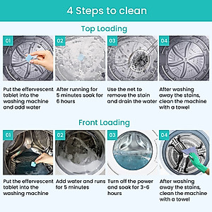 Maravello Washing Machine Cleaner Descaler(Lemon, 28 Count)