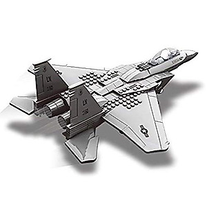 General Jim's Military Building Blocks Plane - F-15 Eagle Fighter Model Building Blocks Toy Plane - F15 Model Plane Play Set Great for Teens and Adults