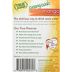 True Orange, Mango Orange Drink Mix, 10-count (Pack of 4)