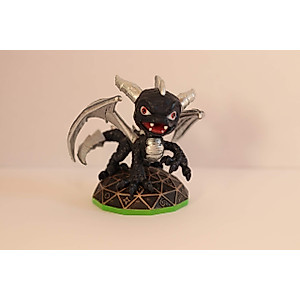 Skylanders Spyros Adventure LOOSE Mini Figure DARK Spyro SILVER Wings Includes Card Online Code