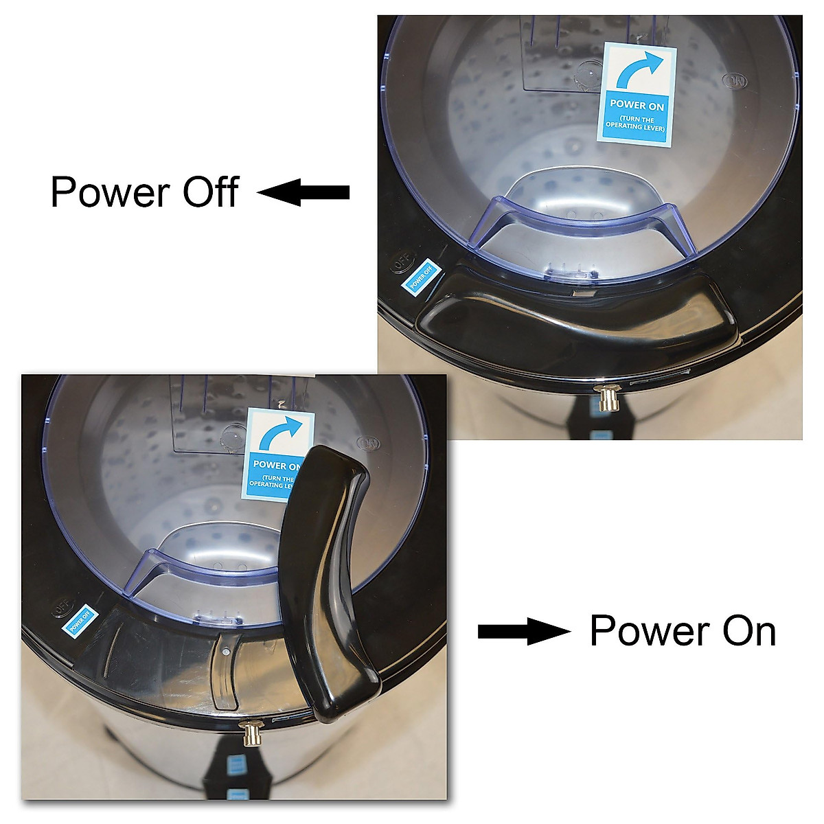 Panda 3200 RPM Portable Spin Dryer – 22lbs Capacity, Stainless Steel Drum & Outer Case, 110V – Stylish Silver Finish