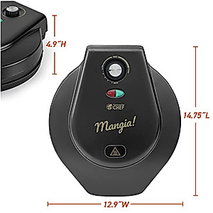 Commercial Chef CHQP12R 12 inch Countertop Pizza Maker