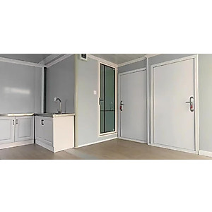 Generic Portable Folding House Container Tiny Homes prefab Home with Toilet, Sink, Shower, Folding Rooms Cabinets, Windows,., Customize