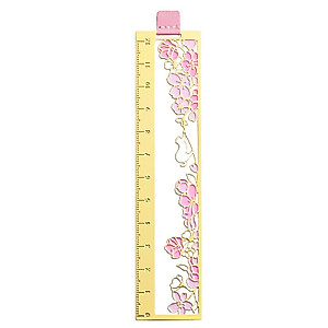 1 Pcs Oriental Classical Aesthetics Metal Scale Bookmark Ruler Art Bookmark for Students Reading Thanksgiving Christmas Birthday Gifts, Women and Girl Readers