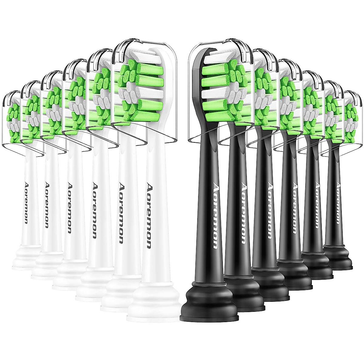 Aoremon Replacement Toothbrush Heads Compatible with Sonicare DiamondClean W C2 G2 W2 C1 C3 4100 5100 6100, 12 PCS Replacement Heads for Philips Sonicare Electric Toothbrush