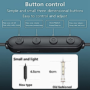 SLuB True Wireless Bluetooth Waterproof Sport HD Stereo Neckband Headphones with Mic 36H Play time Sweatproof for Cell Phone Double Battery Earbuds for iPhone/Android (Pink)