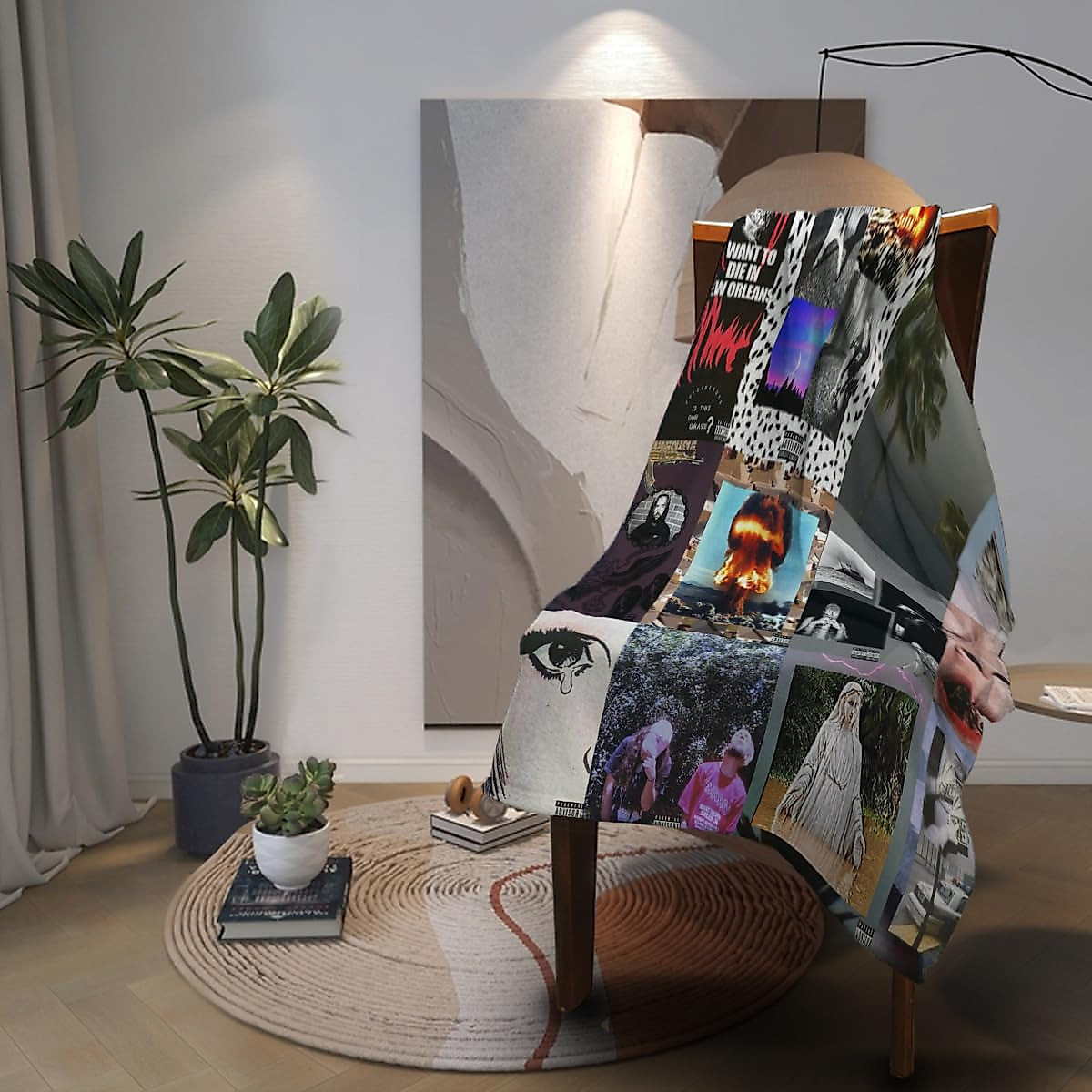 Dustinca Suicide Boys Album Collage Flannel Air Conditioning Blanket Home Decor Fleece Blanket 30x40 Inch