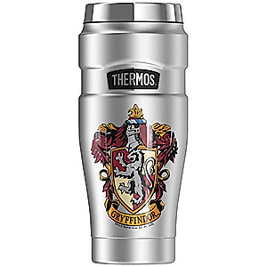THERMOS Harry Potter Gryffindor House Crest, STAINLESS KING Stainless Steel Travel Tumbler, Vacuum insulated & Double Wall, 16oz