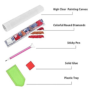 DIY Diamond Painting Jack and Sally Halloween 12x16Inch, Full Round Drill Kits Nightmare Before Christmas Cross Stitch Mosaic Art for Adults Relax & Home Wall Decor Festival Gift