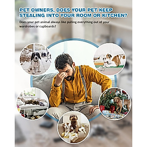 Child Safety Cabinet Locks, Baby Proofing Locks for Cabinets, 10 Pack DUOSI No Screws and Magnets Refrigerators Locks Child Proofing Baby Locks for Kitchen Cabinets and French Door Fridges