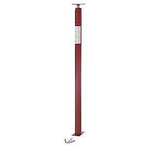 Vestil FJB-100 Basement Floor Jack, 54" - 100" Height Range, Maximum Height Capacity (lbs.) 5600, Minimum Height Capacity (lbs.) 8438 , Red
