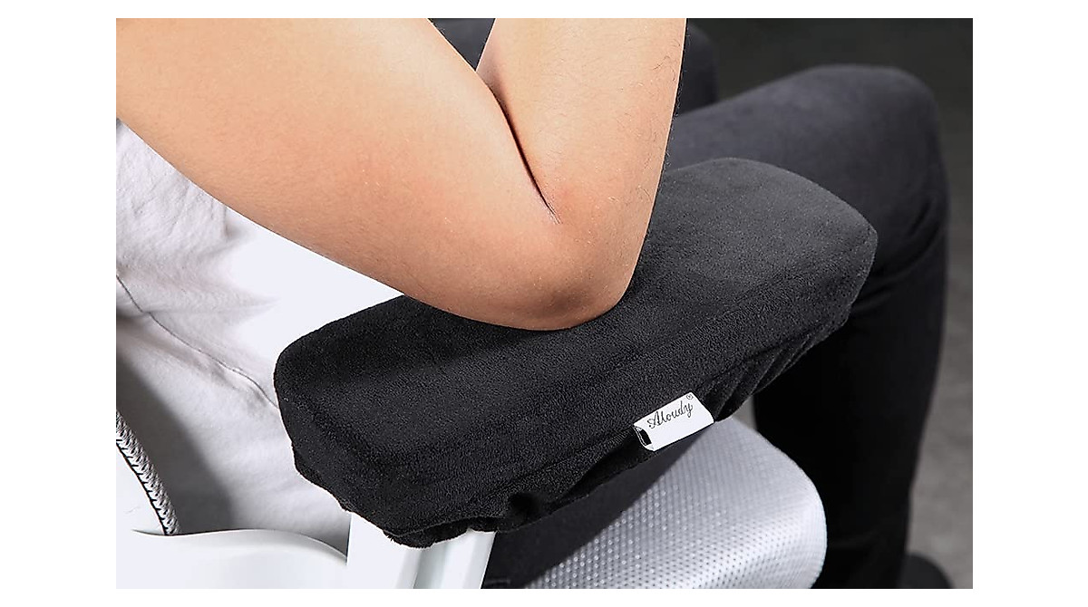 Aloudy Ergonomic Memory Foam Armrest Pads for Office & Gaming Chairs