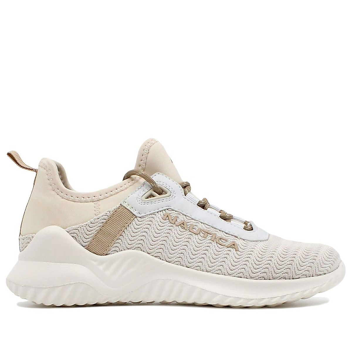 Nautica Women Fashion Slip-On Sneaker Jogger Comfort Running Shoes-Danville-Nude Size-9.5